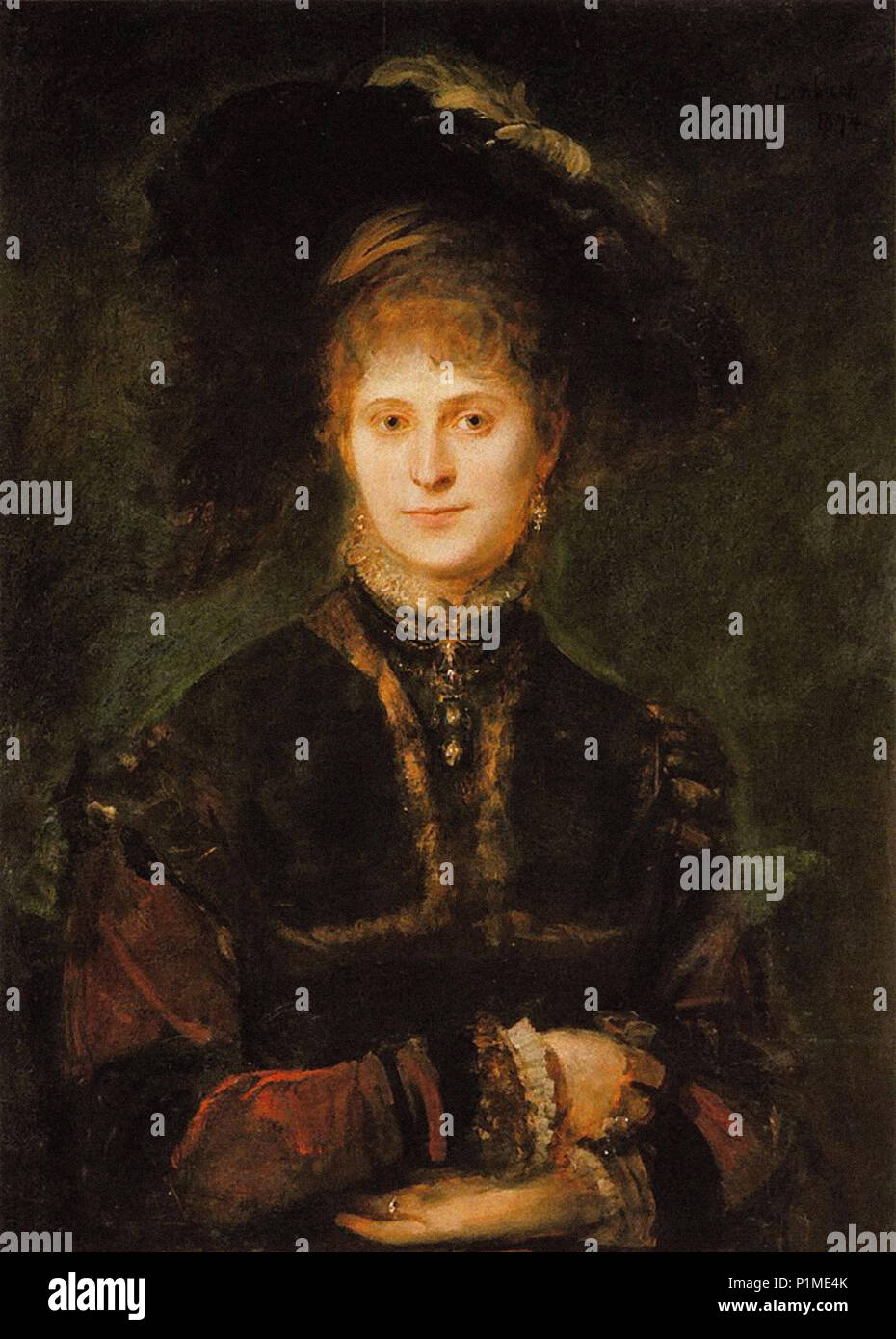 Lenbach Franz Von - Magdalena Plach Stock Photo - Alamy