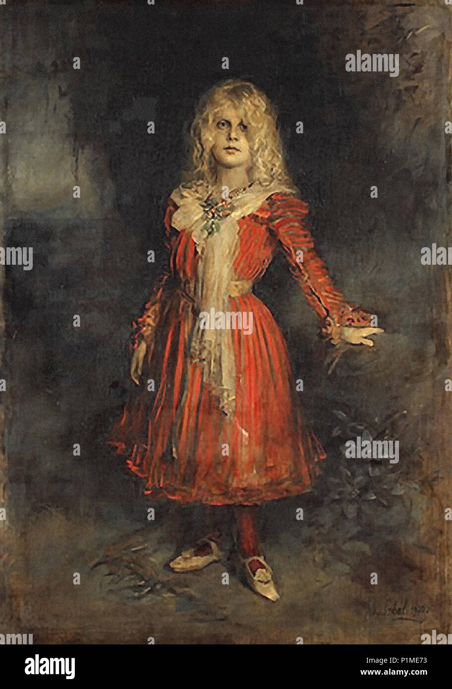 Lenbach Franz Von - Marion Lenbach the Artist's Daughter 1 Stock Photo ...