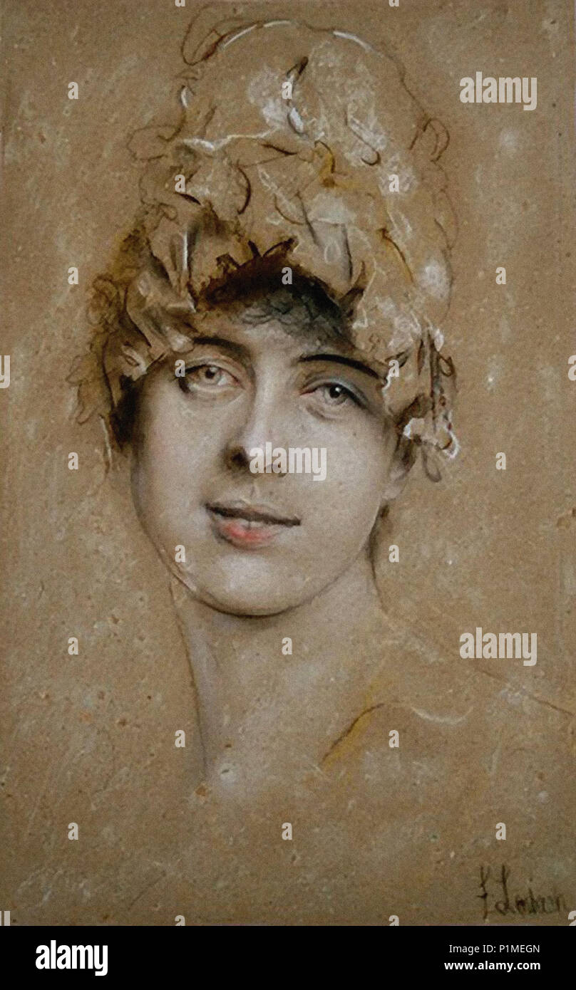 Lenbach Franz Von - Portrait of a Young Woman 3 (Ida Von Lenbach Stock ...
