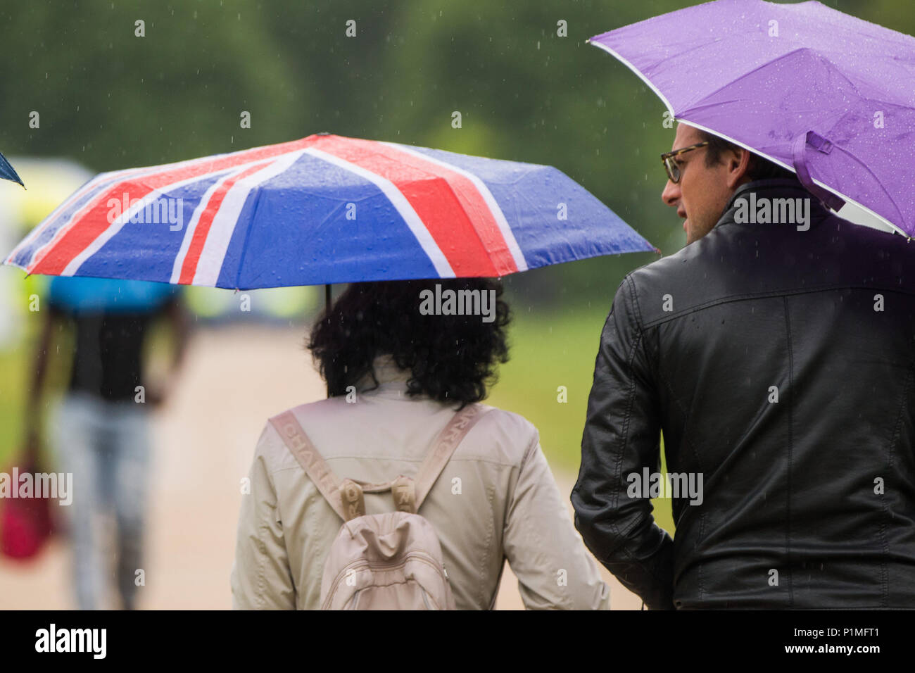 Wet weather in London following the record breaking heatwave of a week ...