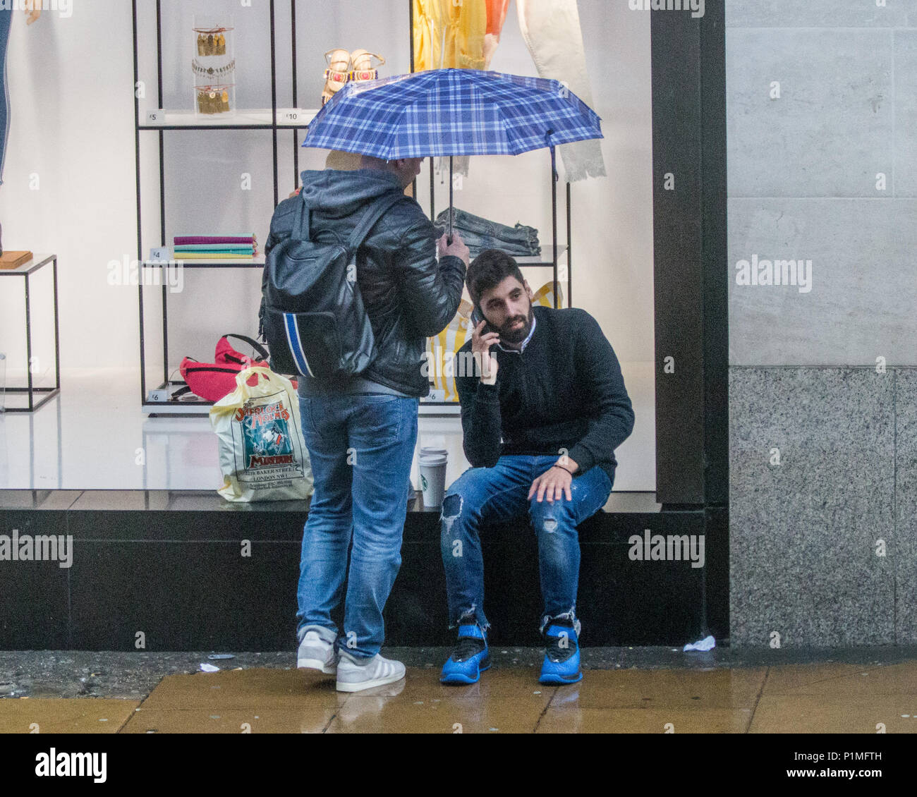 Wet weather in London following the record breaking heatwave of a week ...
