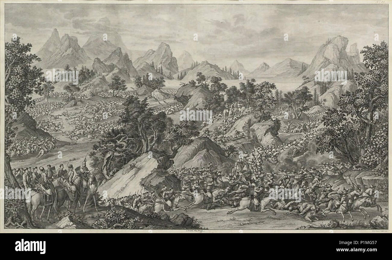'The Battle of Qos-Qulaq' ('Le combat de Qos-Qulaq' Stock Photo - Alamy