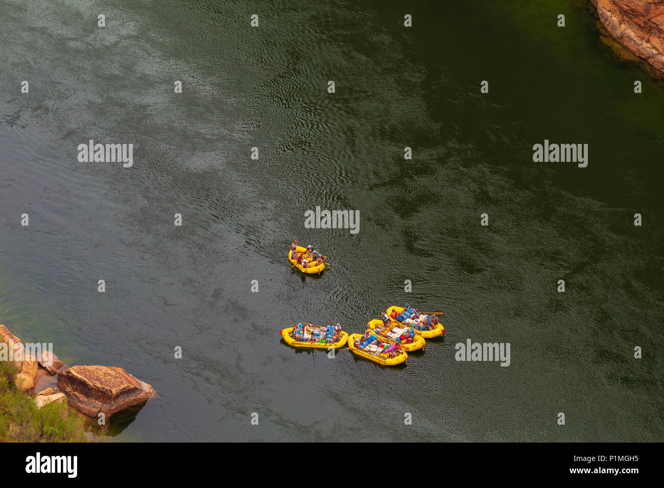 White water rafting on the Colorado River. Is one of the most popular ...