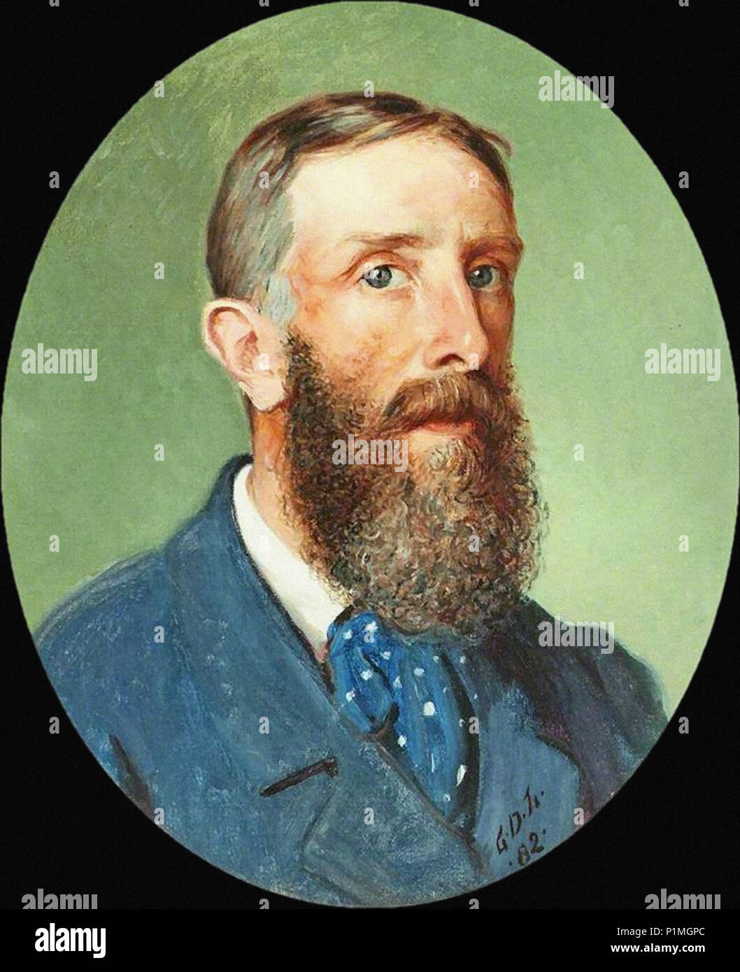 Leslie George Dunlop - Self Portrait Stock Photo - Alamy