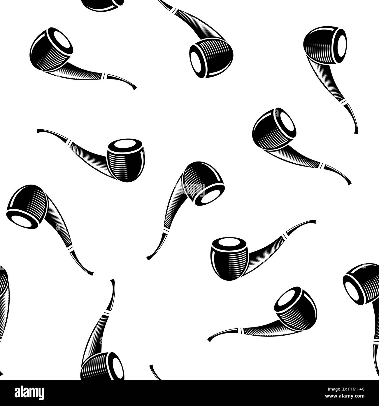 Smoking pipe silhouette vector hi-res stock photography and images - Alamy