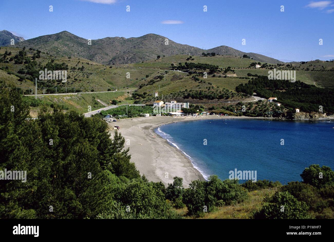 SPAIN - Catalonia - Alt Empordá (district) - GERONA. Colera; playa ...