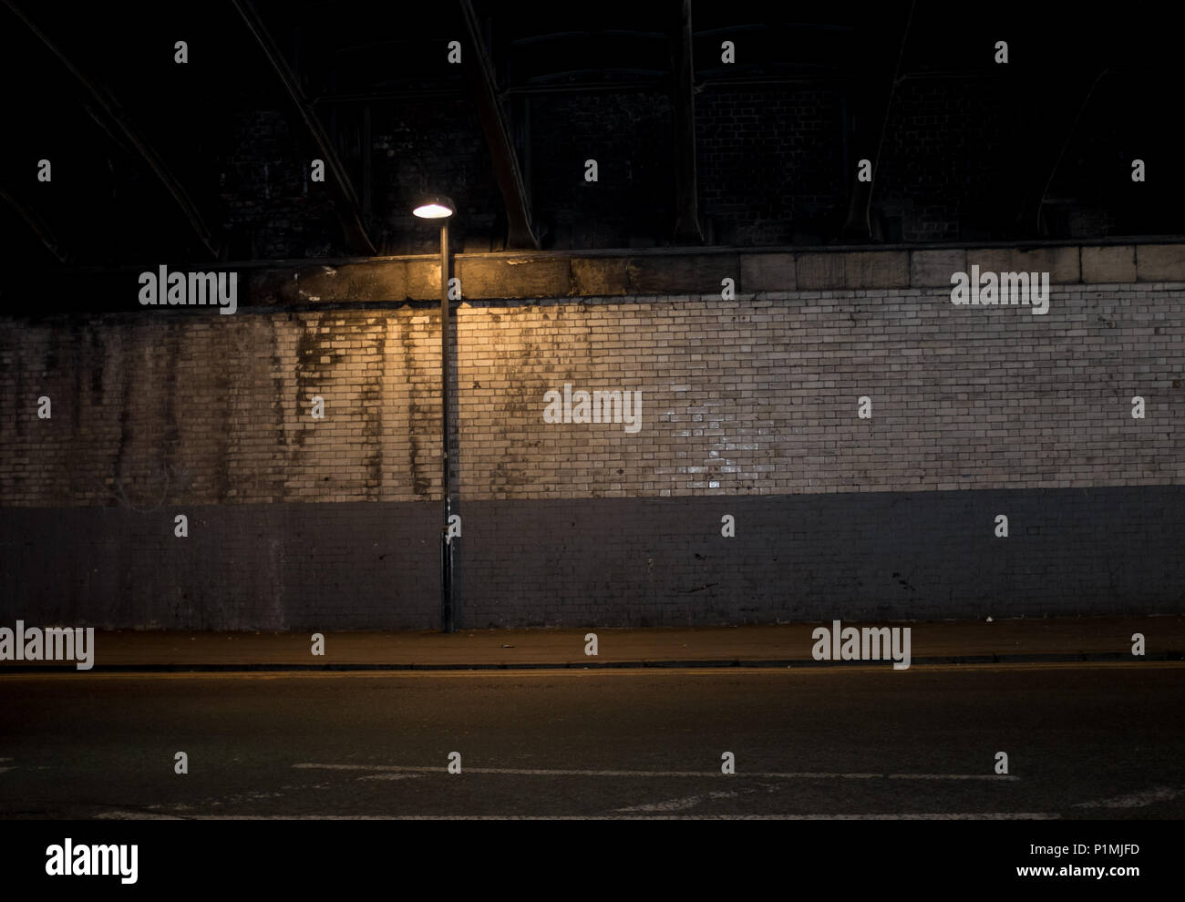 Street light under railway bridge hi-res stock photography and images ...