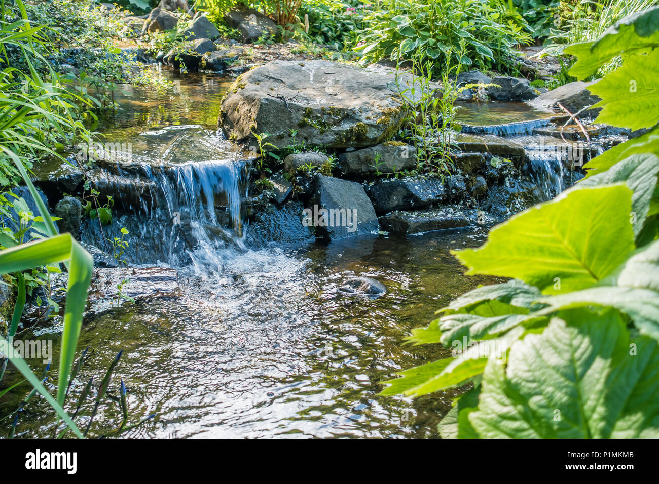 Water flows over ledge hi-res stock photography and images - Alamy
