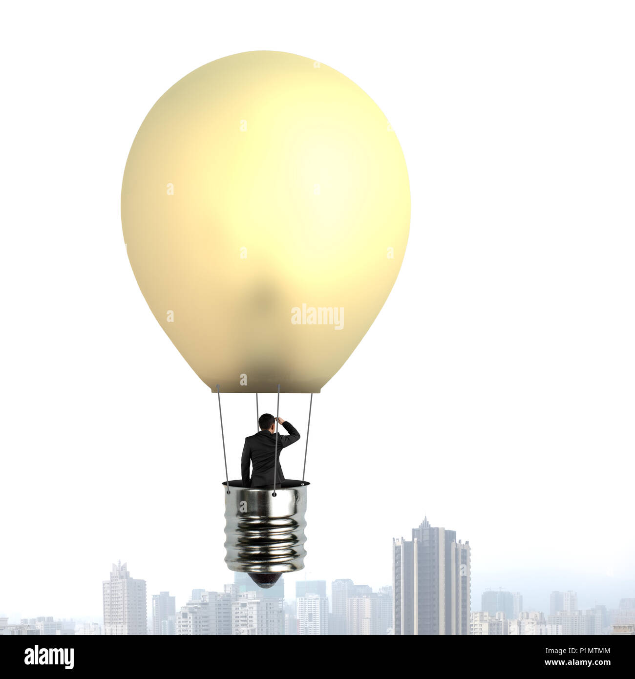 Business concept man floating hi-res stock photography and images - Alamy