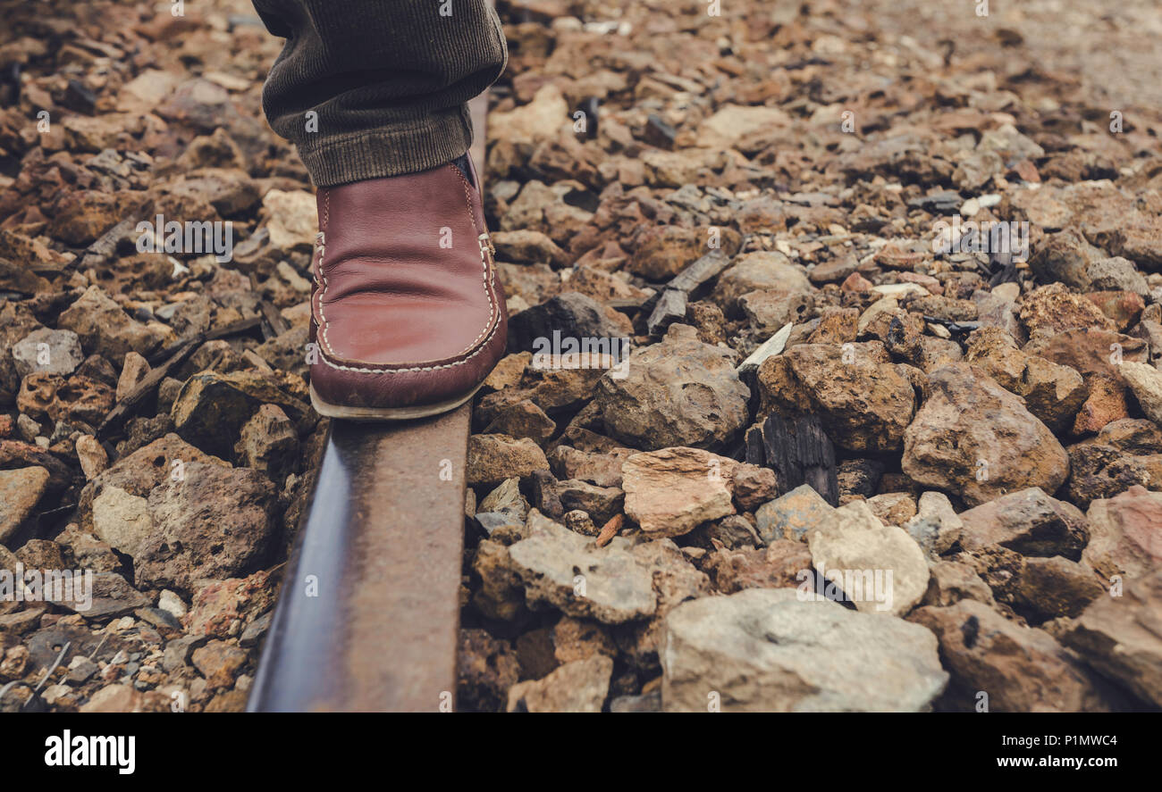 Feet railroad hi-res stock photography and images - Alamy