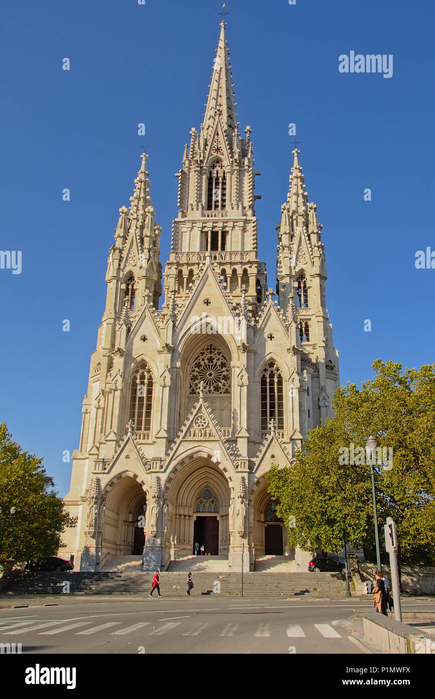 Neo-gothic roman catholic church of Our Lady of Laeken or `Notre-Dame ...