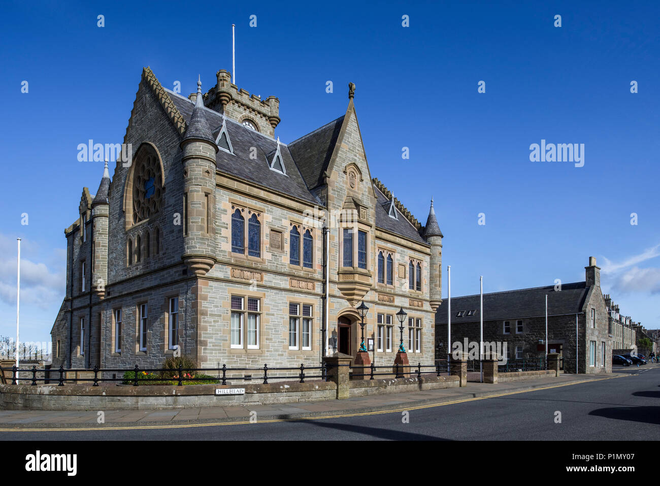19th century Lerwick Town Hall, Shetland Islands, Scotland, UK Stock ...