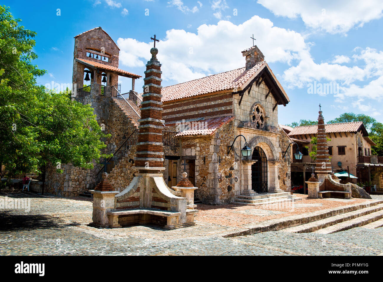 Ancient village Altos de Chavon - Colonial town reconstructed in ...