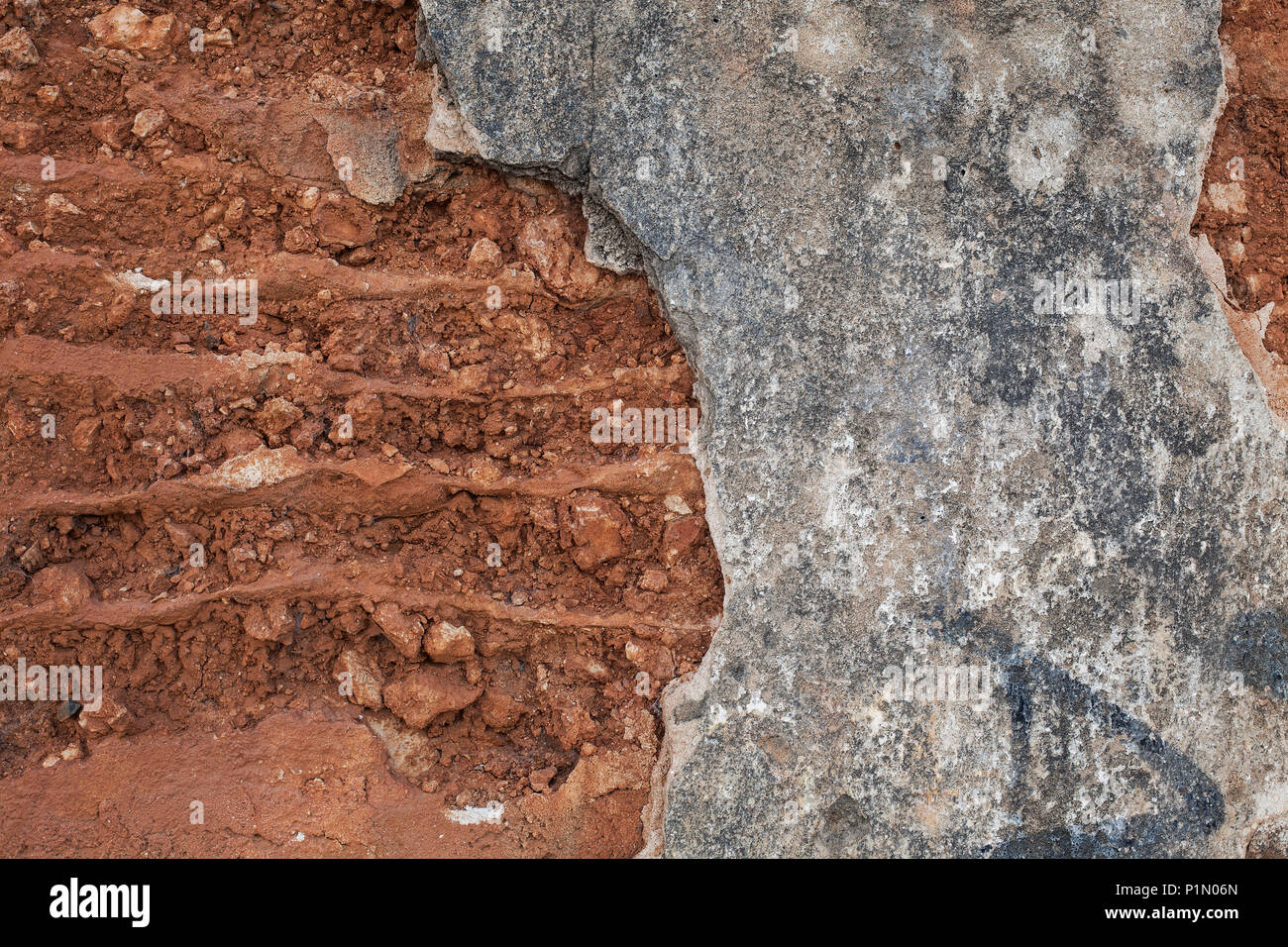 Old wall spoils Stock Photo - Alamy