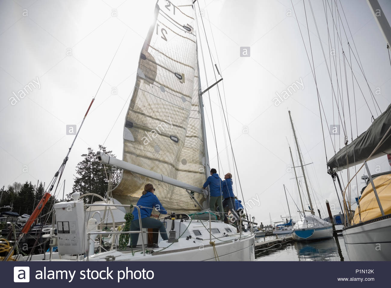 Preparing mast hi-res stock photography and images - Alamy