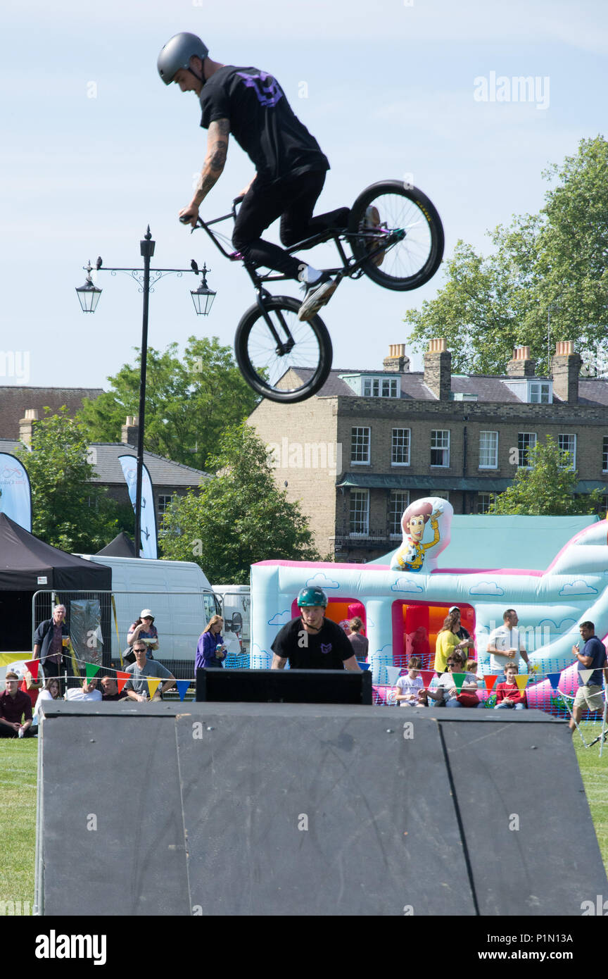 Cambridge UK 2018-June-10. The annual Cambridge County fair took place ...