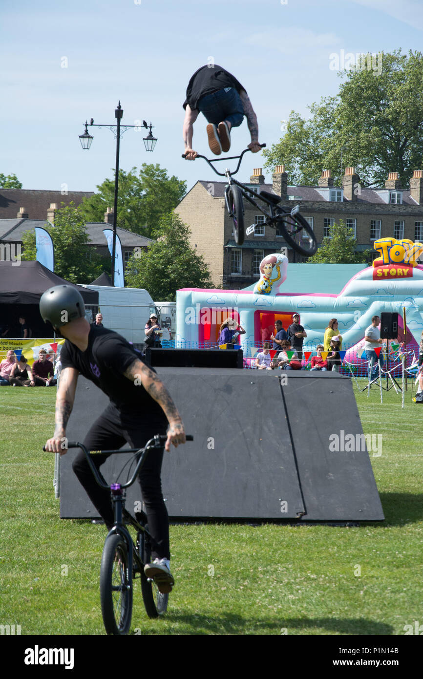 Cambridge UK 2018-June-10. The annual Cambridge County fair took place ...