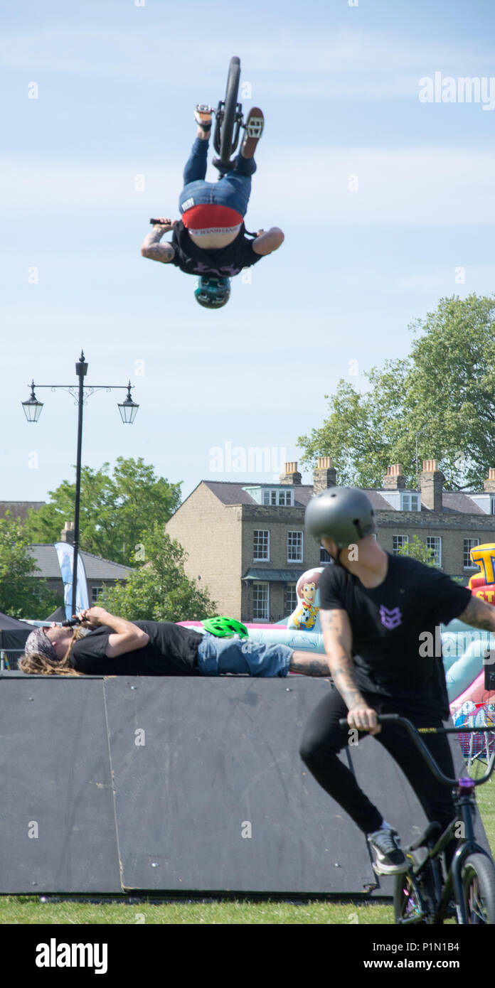 Cambridge UK 2018-June-10. The annual Cambridge County fair took place ...
