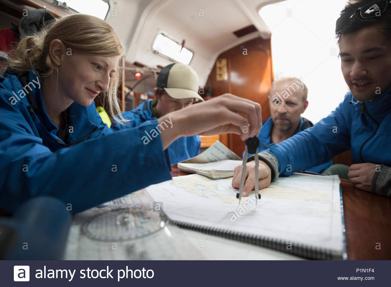 Plotting compass hi-res stock photography and images - Alamy