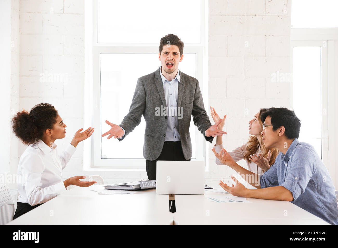 Angry Conference Room Meeting