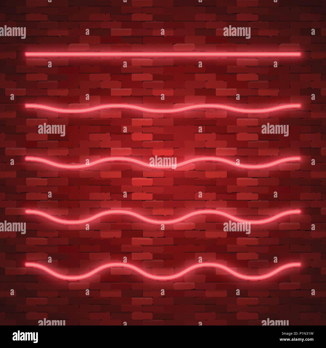 Line Border with Light Effects Stock Vector Image & Art - Alamy