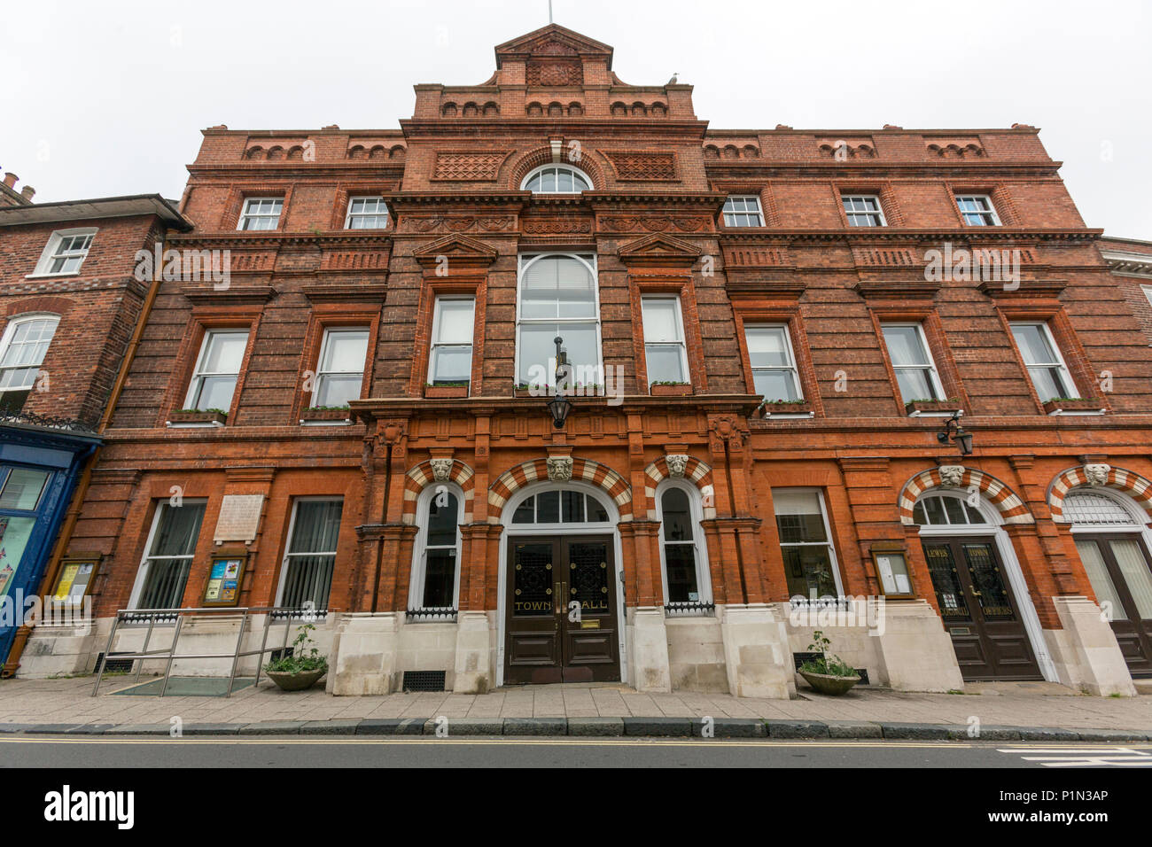 Town Hall, High St, Lewes, East Sussex, England, UK Stock Photo - Alamy