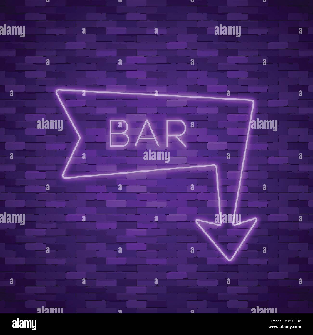 Neon Arrow Sign Stock Vector Image & Art - Alamy