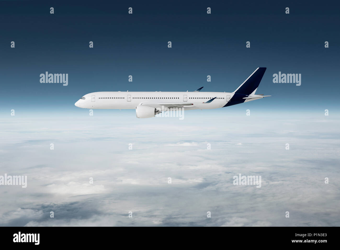 Jumbo jet flying scenic hi-res stock photography and images - Alamy