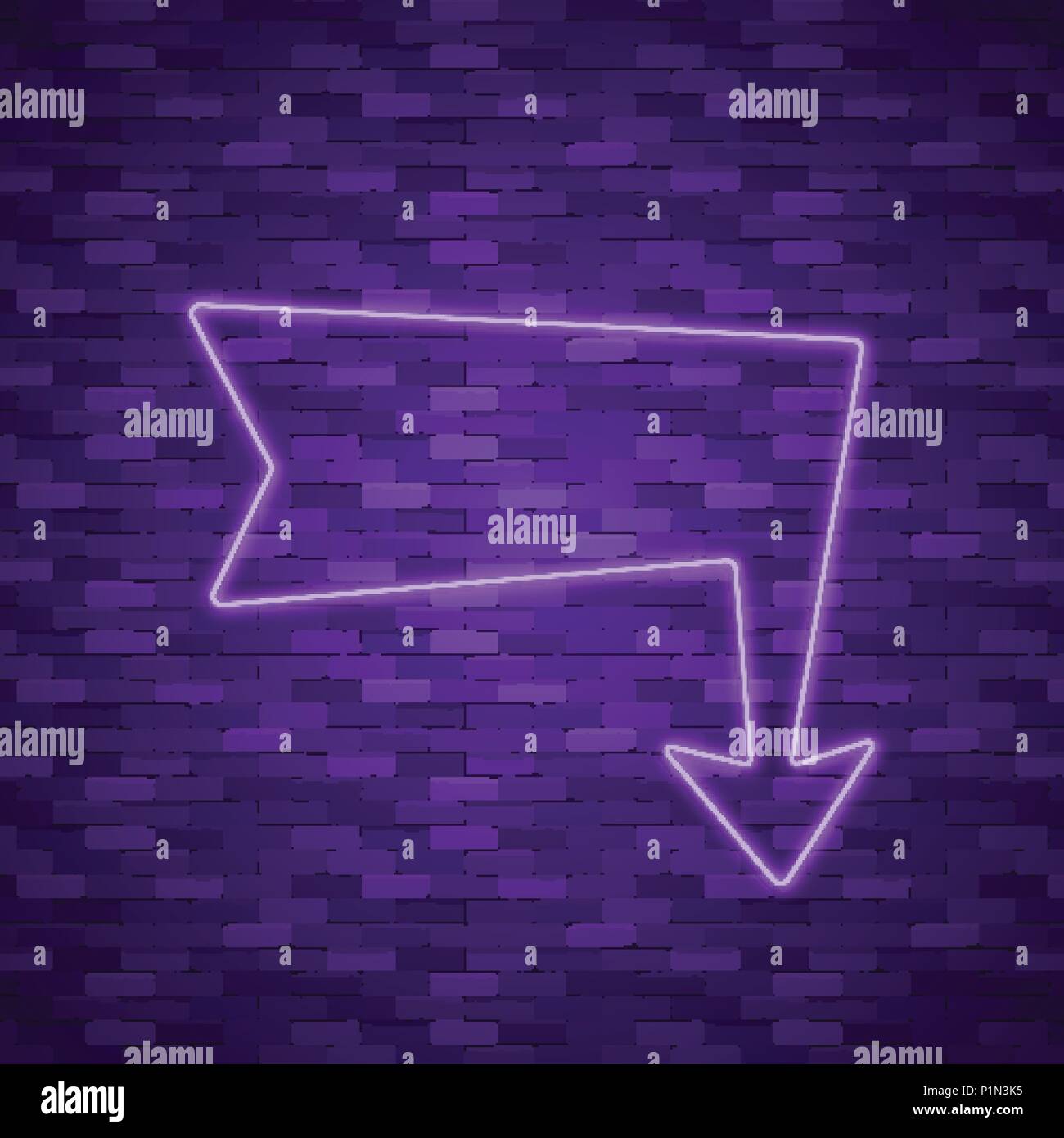 Neon Arrow Sign Stock Vector Image & Art - Alamy