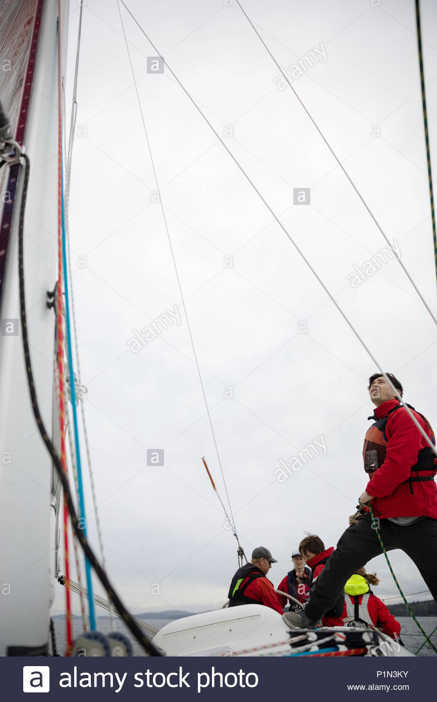 Pulling up sail hi-res stock photography and images - Alamy