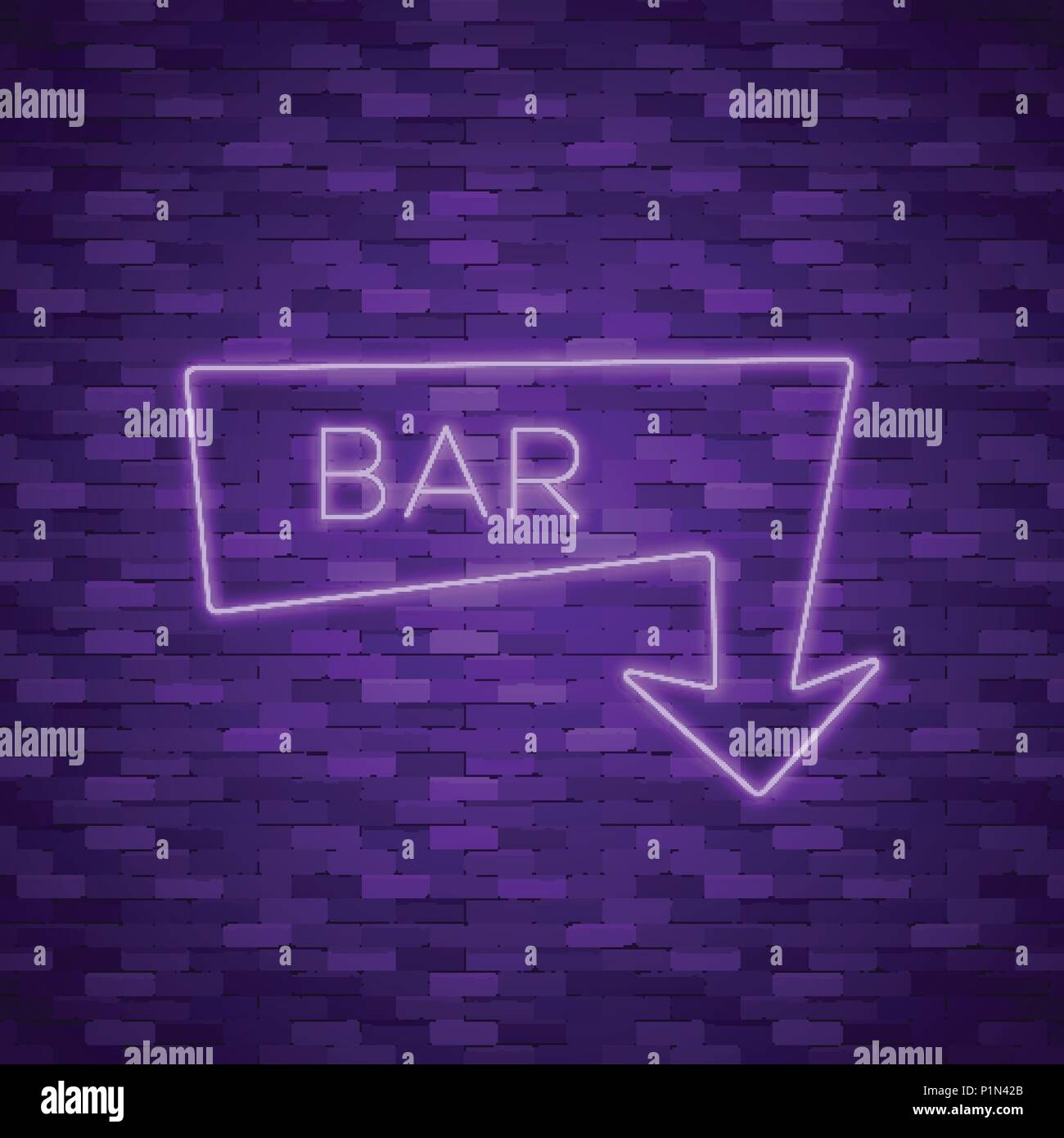 Neon Arrow Sign Stock Vector Image & Art - Alamy
