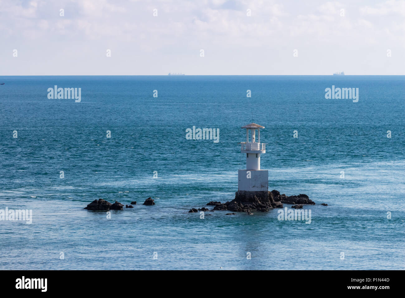 Sunset coastal navigation lights hi-res stock photography and images ...
