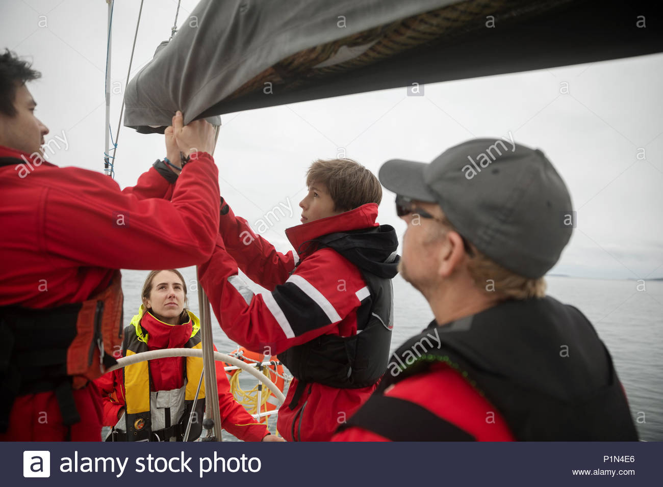 Pulling up sail hi-res stock photography and images - Alamy