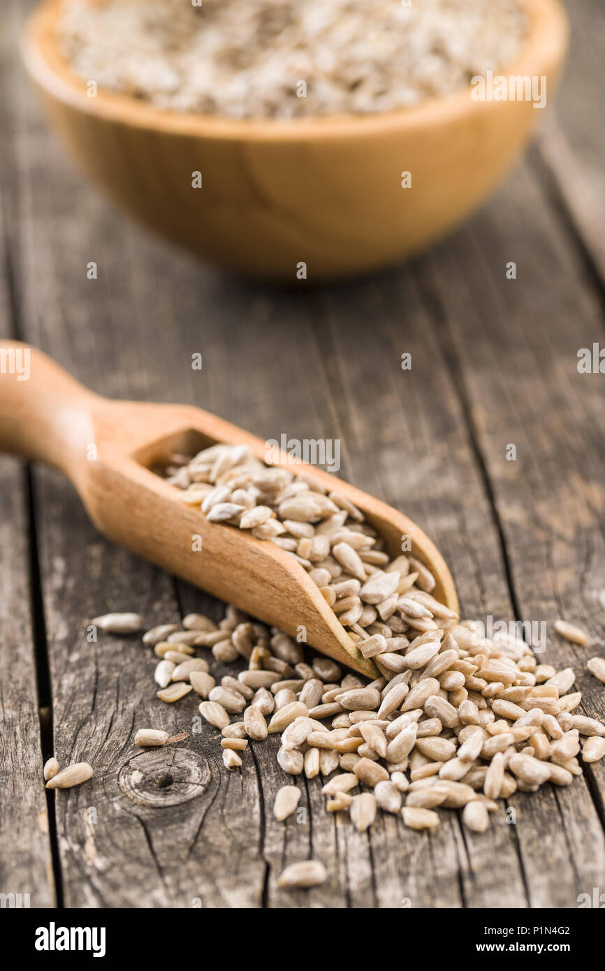 Peeled sunflower seeds in scoop Stock Photo - Alamy