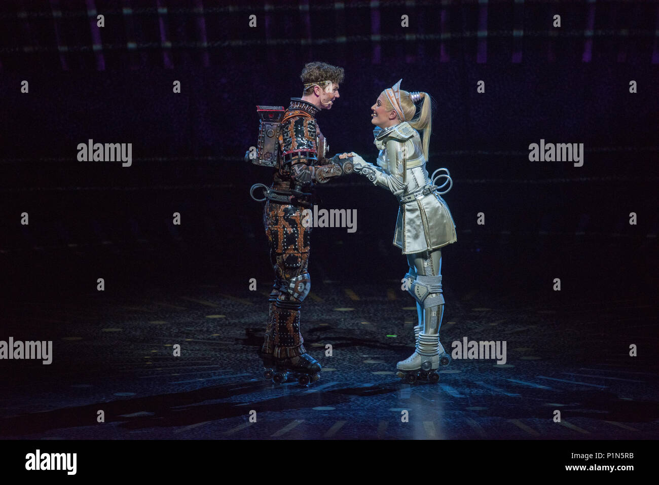 10 June 2018, Germany, Bochum: Georgina Hagen (r) as Pearl with Blake ...