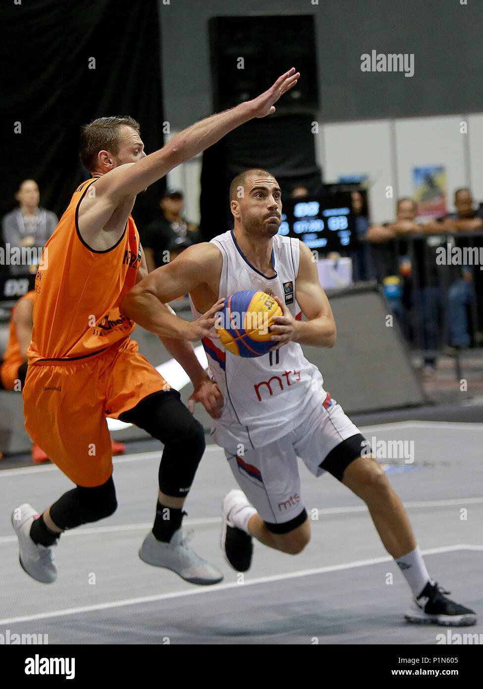 Bulacan, Philippines. 12th June, 2018. Dusan Bulut (R) of Serbia ...