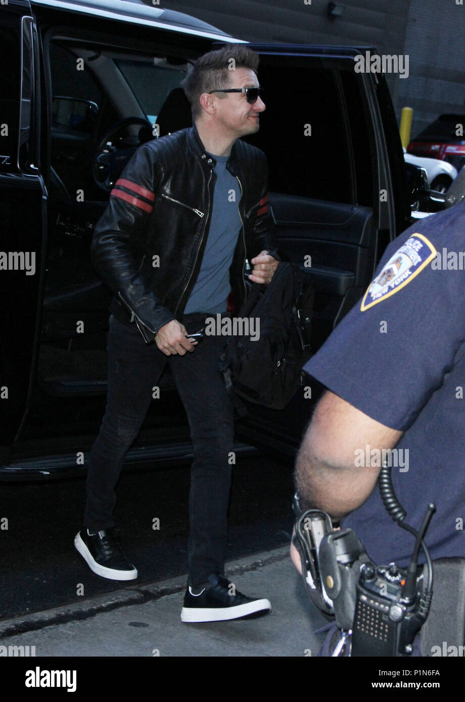 NEW YORK, NY June 12: Jeremy Renner at Good Morning America promoting ...
