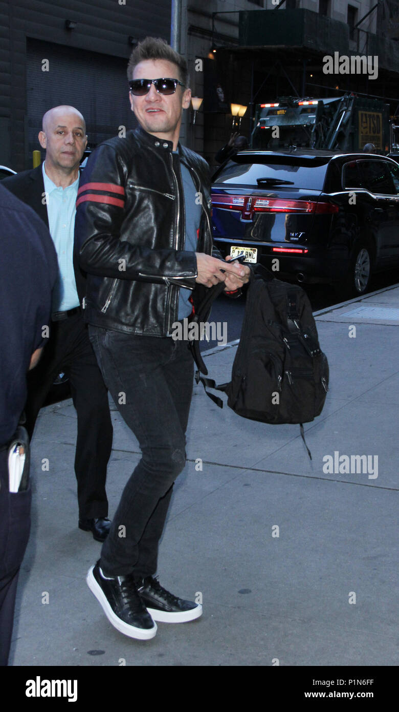 NEW YORK, NY June 12: Jeremy Renner at Good Morning America promoting ...
