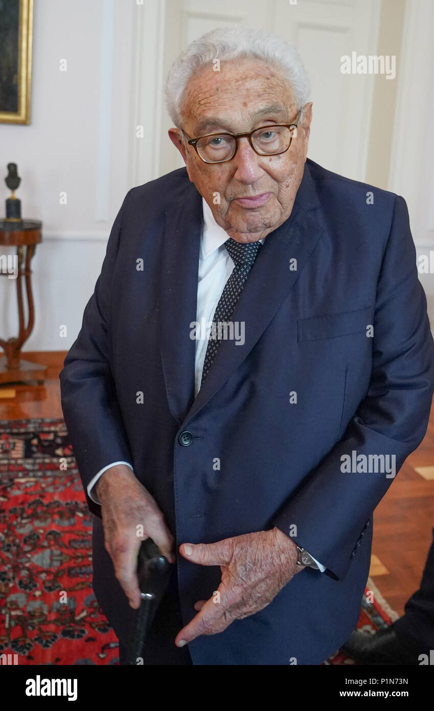 12 June 2018, Germany, Berlin: Henry A. Kissinger arrives to a ...