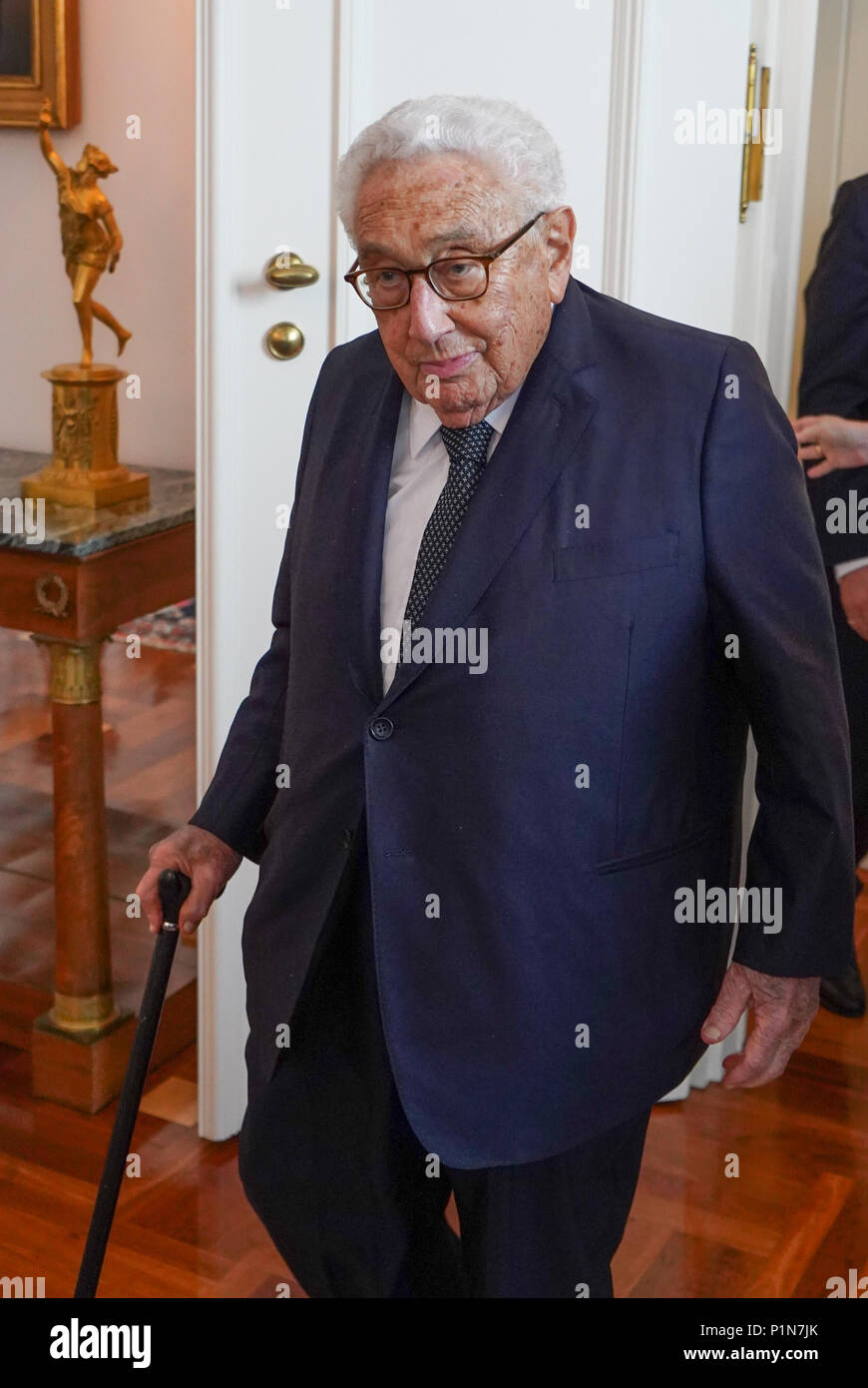 12 June 2018, Germany, Berlin: Henry A. Kissinger at a reception ...