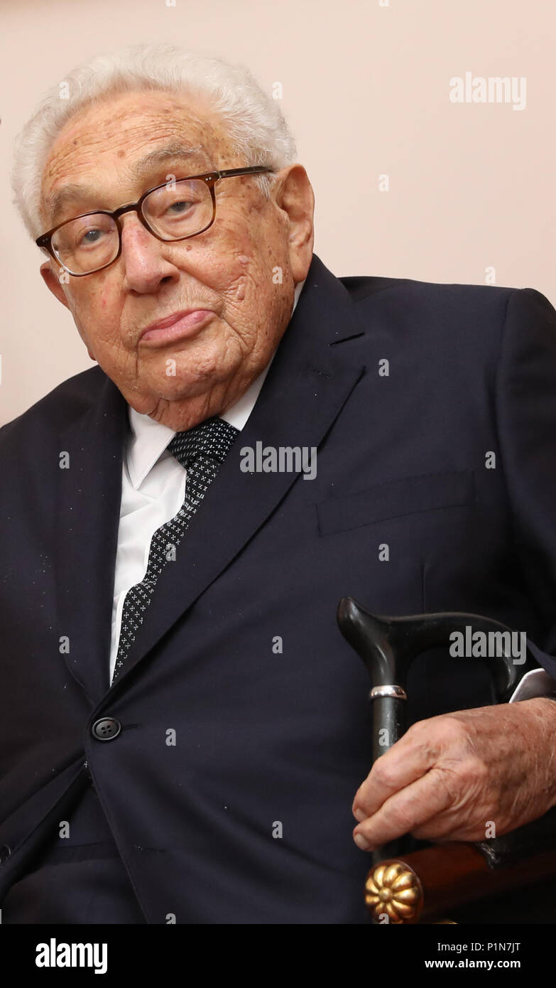 12 June 2018, Germany, Berlin: Henry A. Kissinger at a reception ...