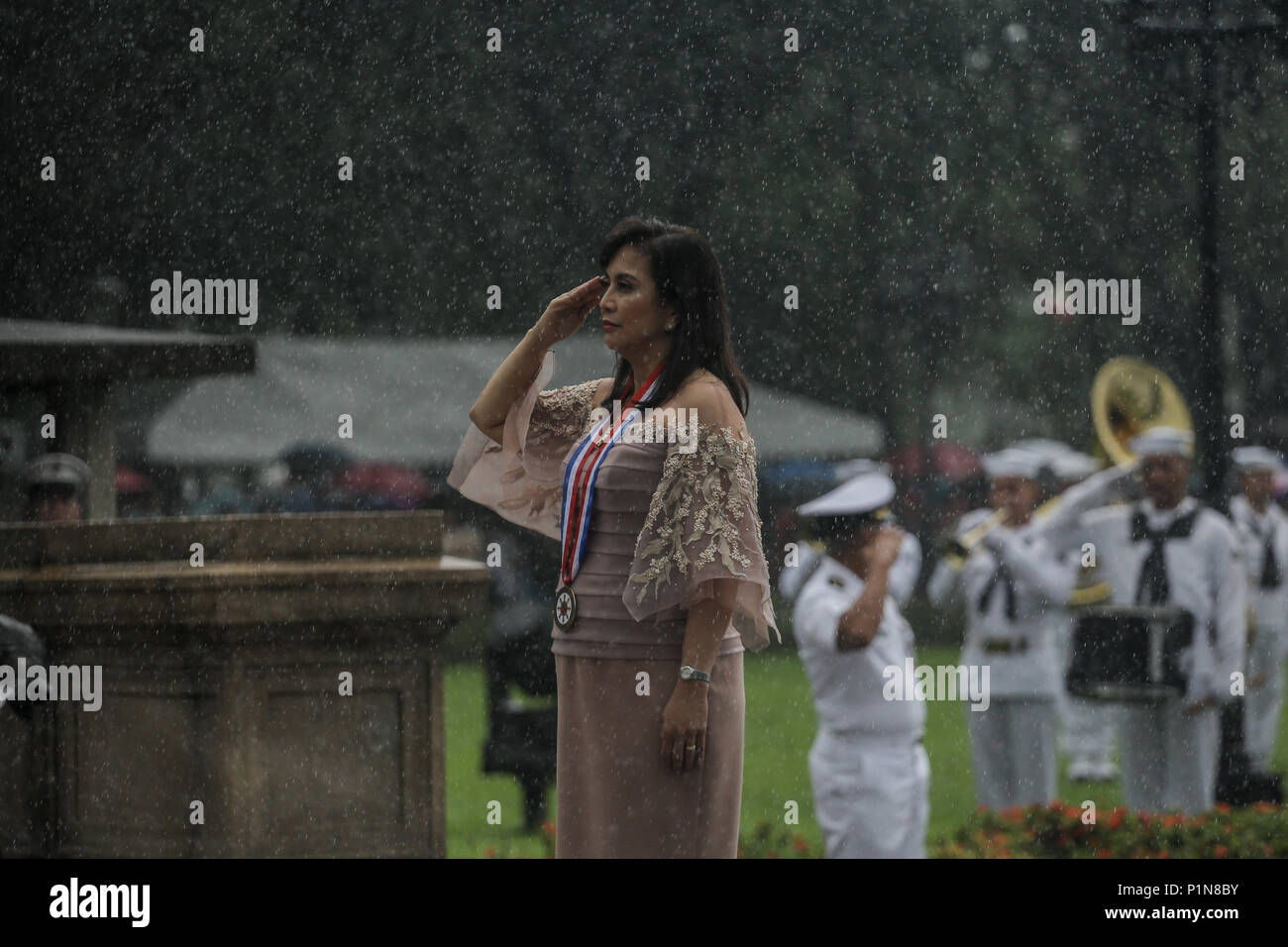 Manila, Philippines. 12th June, 2018. Despite the inclement weather ...