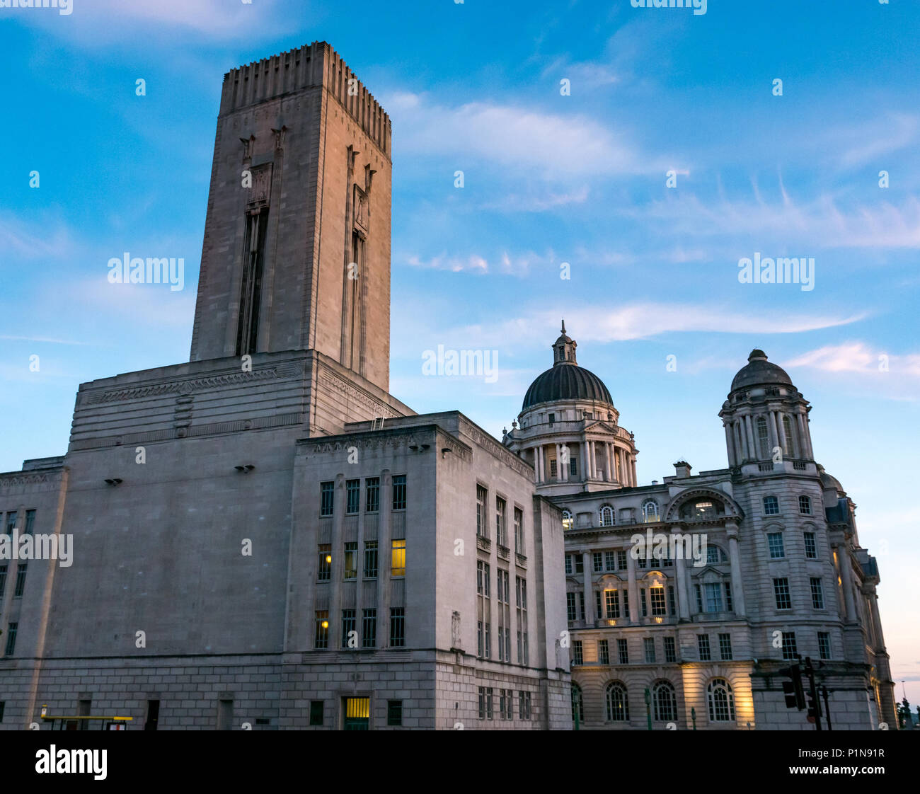 Liverpool Waterfront, Liverpool, England, United Kingdom, 12th June ...