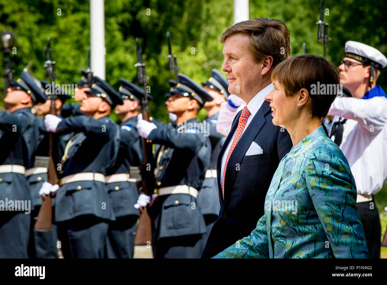 King Willem-Alexander of The Netherlands visits President Kersti ...