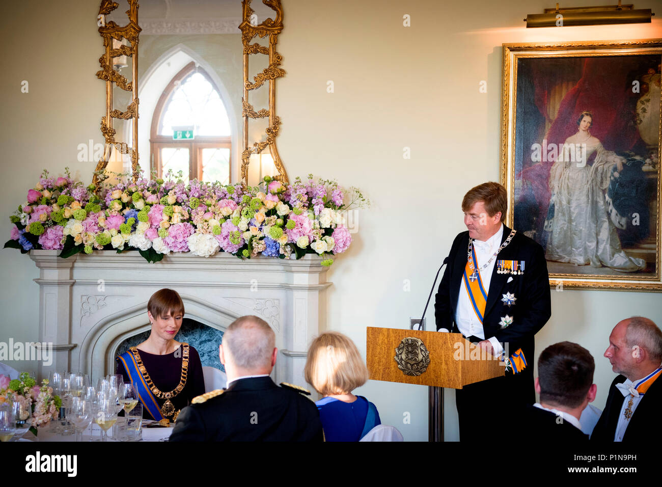 King Willem-Alexander of The Netherlands during an official state ...