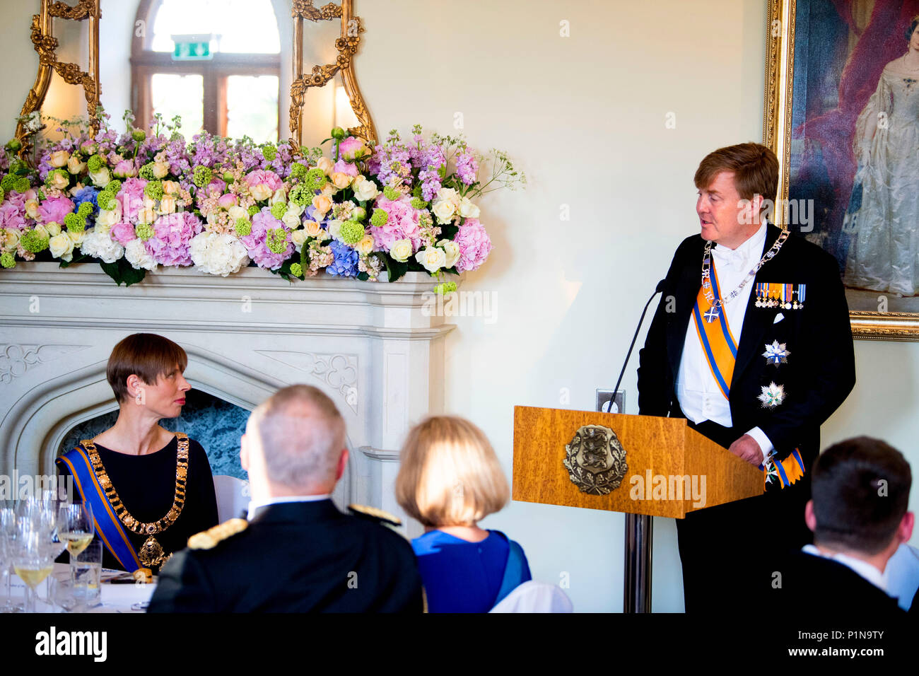 Tallinn, Estonia. 12th June, 2018. King Willem-Alexander of The ...