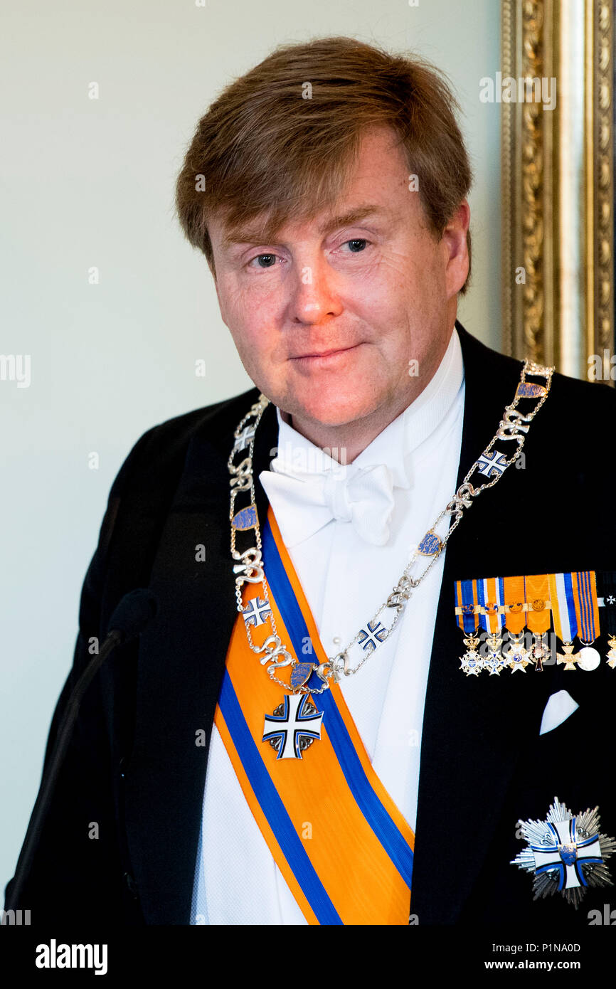 Tallinn, Estonia. 12th June, 2018. King Willem-Alexander of The ...