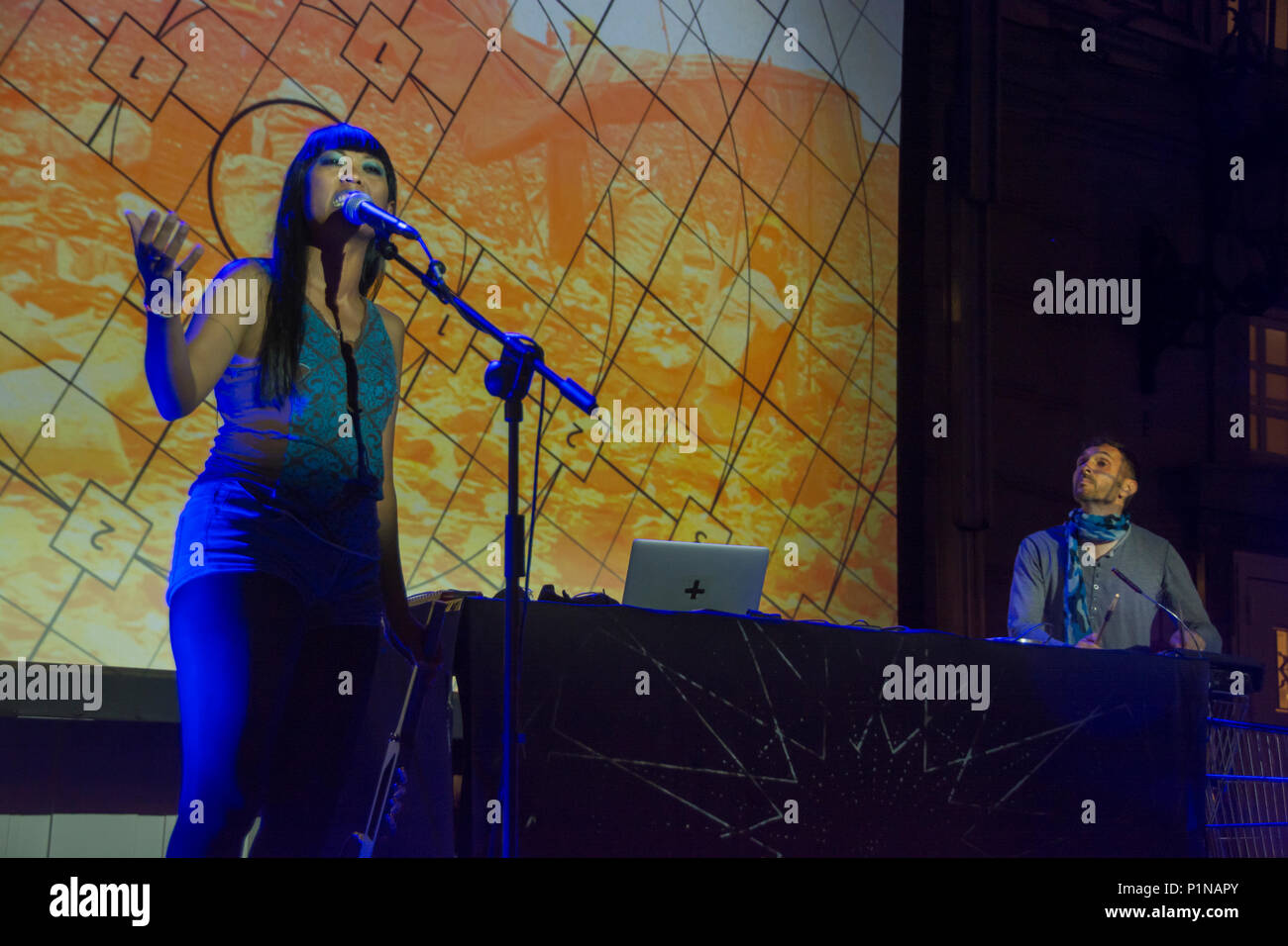 Electronic beat production layers voice hi-res stock photography and ...