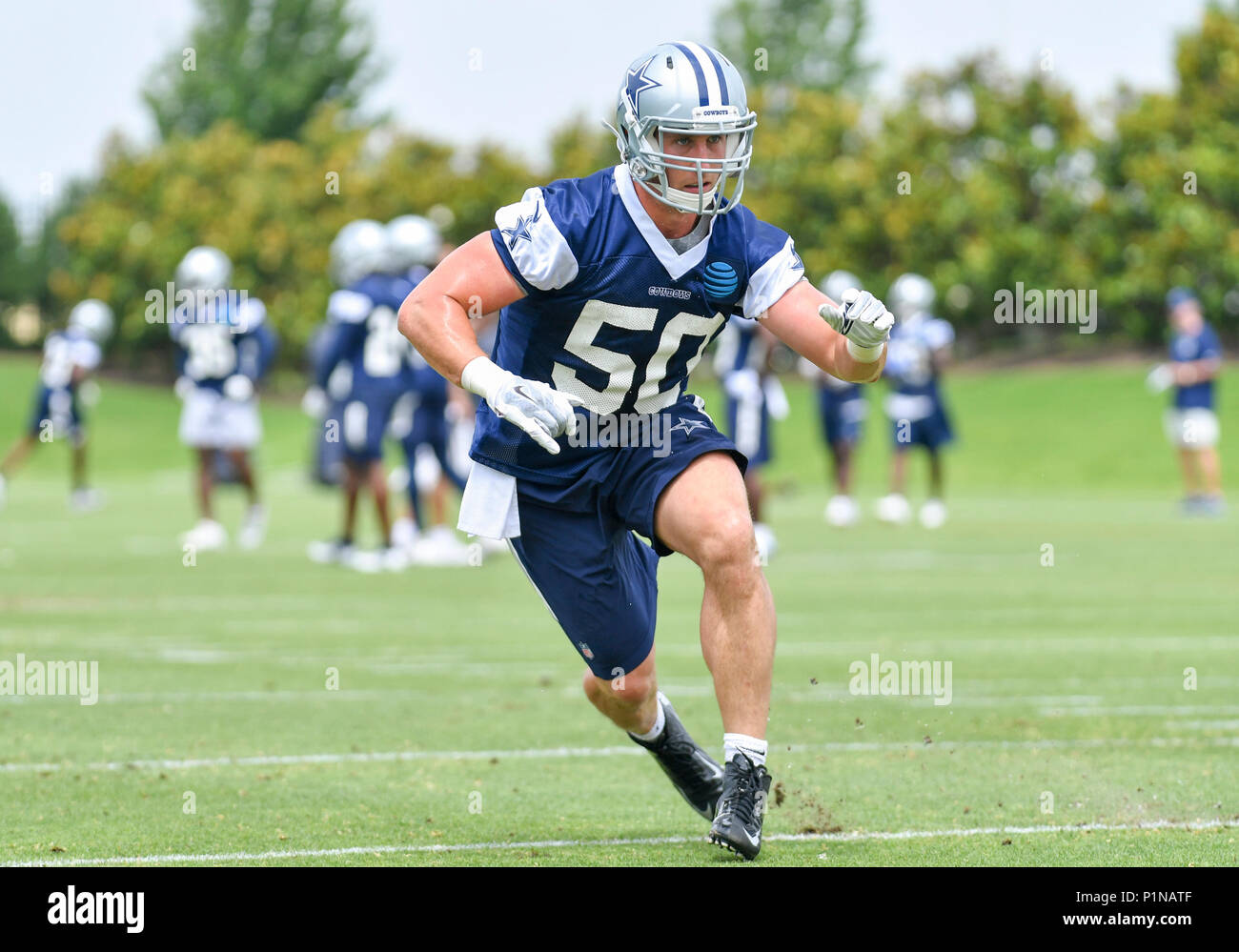 Jun 12, 2018: Dallas Cowboys outside linebacker Sean Lee #50 works out ...