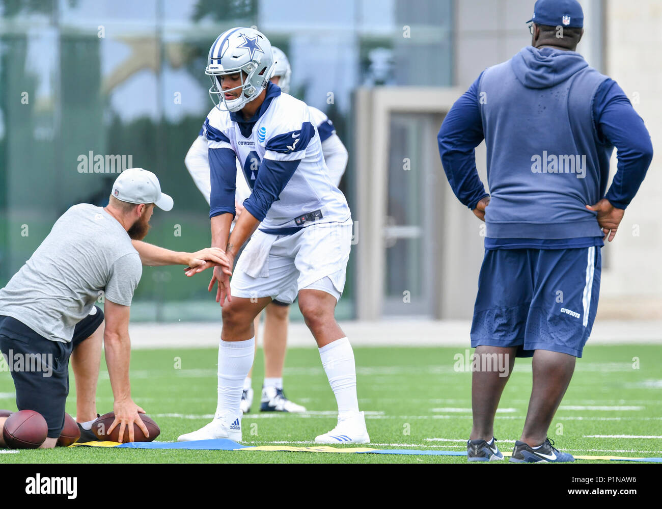 Jun 12, 2018: Dallas Cowboys quarterback Dak Prescott #4 under center ...